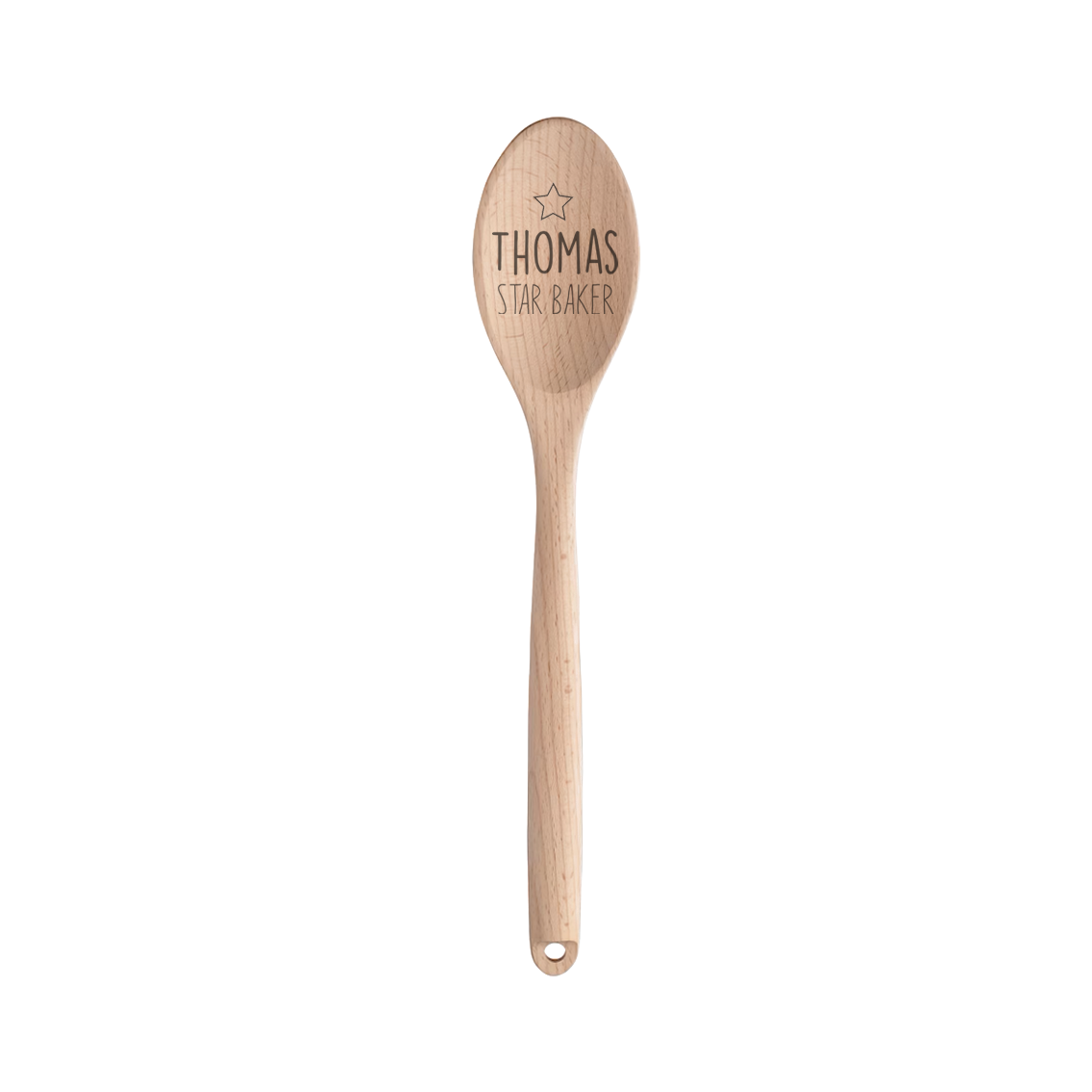 Star Baker - Wooden Spoon - Personalised With Name – cambridgeworkshop