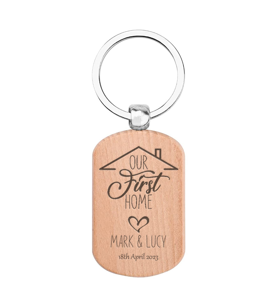First Home - Personalised Key Ring – cambridgeworkshop